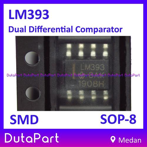 Jual LM393 LM393D LM393DR Dual Differential Comparator SMD IC SOP-8 - Kota Tebing Tinggi - Duta ...