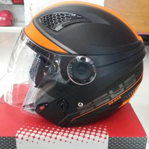 Jual Helm Zeus 610 Black Orange Matt Doff ZS610 Nolan - Kota Bekasi ...