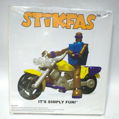 Jual stikfas AFK43D alpha male biker with motorcycle Action figure ...