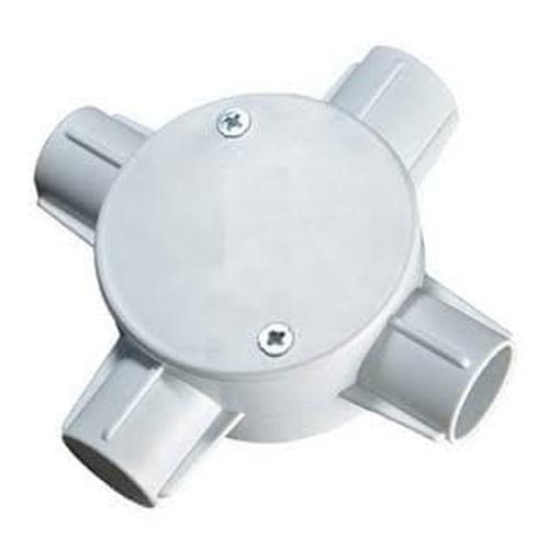Jual tee dus cabang 4 t dus t dos putih circular junction terminal ...
