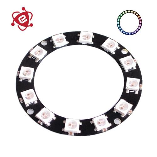 Jual LED WS2812 B RGB Ring 12 Bit Integrated Drivers Smart Neopixel ...