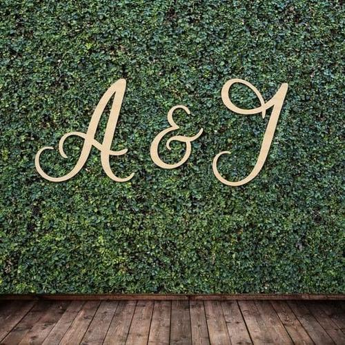 Jual Inisial Huruf 20cm / Huruf sambung / Backdrop wedding 20 cm ...