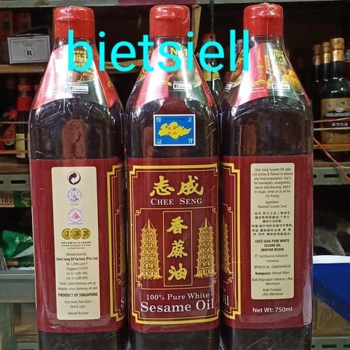 Jual chee seng sesame oil minyak wijen 750 ml - bubble - Jakarta ...