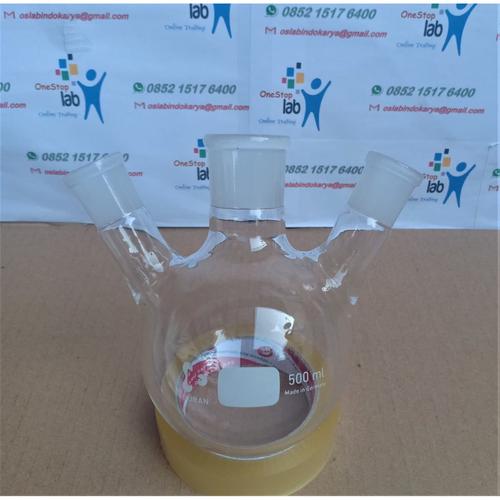 Jual DURAN Boiling three neck 500 ML round bottom Labu destilasi 3 ...