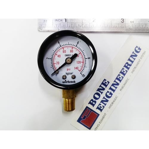 Jual Manometer 1,5 inch 10 Kg Bar 150 Psi. Pressure Gauge Analog Raket ...