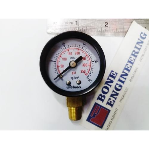 Jual Manometer 1,5 inch 25 Kg Bar 350 Psi. Pressure Gauge Analog Raket ...