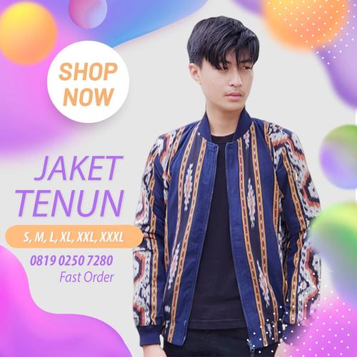 Jual Jaket Bomber Pria Etnik Toraja Kain Tenun Ikat Troso - Kab. Jepara ...