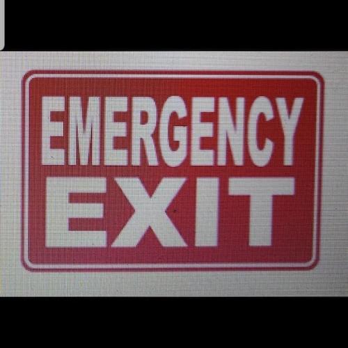 Jual SIGN AKRILIK K3 RAMBU SAFETY EMERGENCY EXIT 20X30CM - Jakarta ...