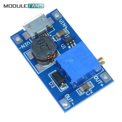 Jual MT3608 Micro USB DC-DC Step Up Power Module Booster Converter 2 ...