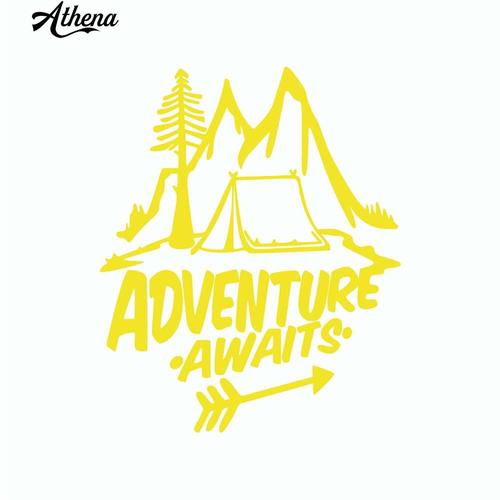 Jual Petualangan Unik Menunggu Reflektif Stiker Pohon Pinus Gunung ...