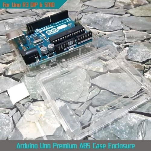 Jual Box for Arduino Uno R3 ABS Case Enclosure Warna Transparan Glossy ...