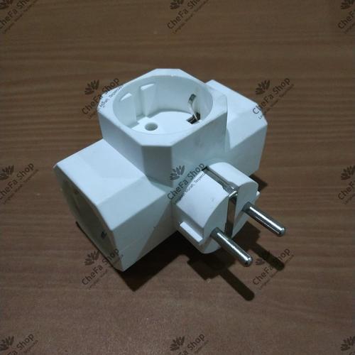 Jual Steker Colokan T Arde Broco Multi Cabang 3 / Stop Kontak Broko Tee ...