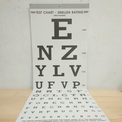 Jual Dijual Test Chart Snellen Ranting / Snelen Tes Mata Rabun ...