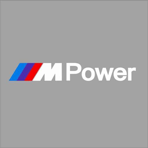 Jual Cutting Sticker - Stiker BMW M Power 7x1cm - TEXT PUTIH - Kota ...