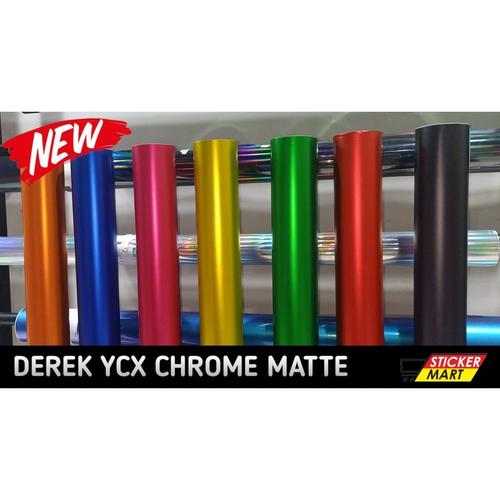 Jual Sticker Merk Derek Satin Chrome/ Derek YCX Chrome Matte Uk. 152cm ...