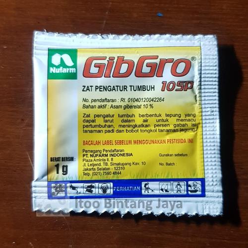 Jual GibGro Giberelin Acid (GA3) 10% Zat Pengatur Tumbuh 10sp 1 gram ...