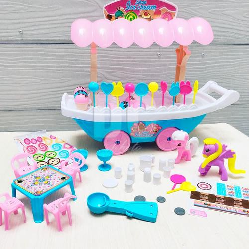 Jual Ice Cream Shop Little Pony|Ice Cream Candy Cart|Gerobak Es Krim ...