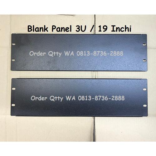 Jual Blank Panel 3U 19 Inci / Plat penutup untuk rack Server dan ...