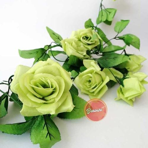 Jual Bunga Mawar Rambat Plastik Bunga Rose Artificial Bunga Palsu ...