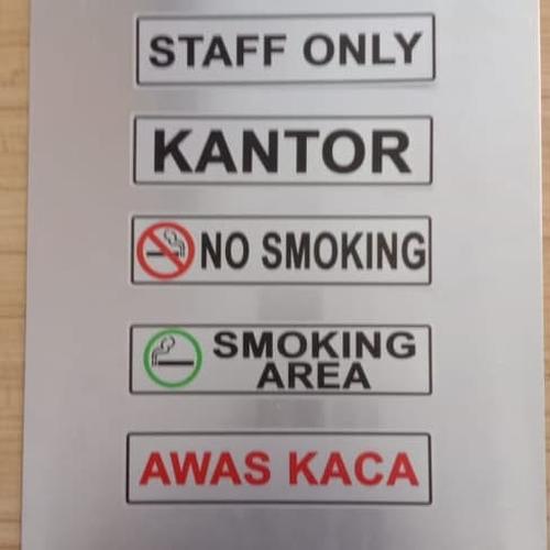 Jual SIGN LABEL K3 RAMBU SAFETY ANEKA LABEL HARGA PERBUAH UK 5X20CM ...