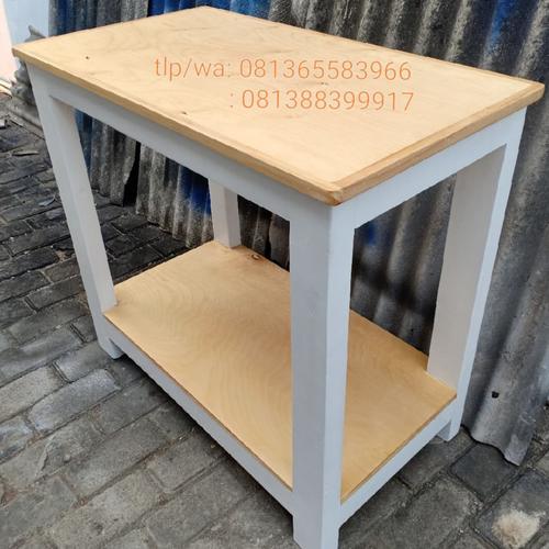 Jual rak tv/rak/meja tingkat/meja/meja rak/meja susun 2/meja kayu ...
