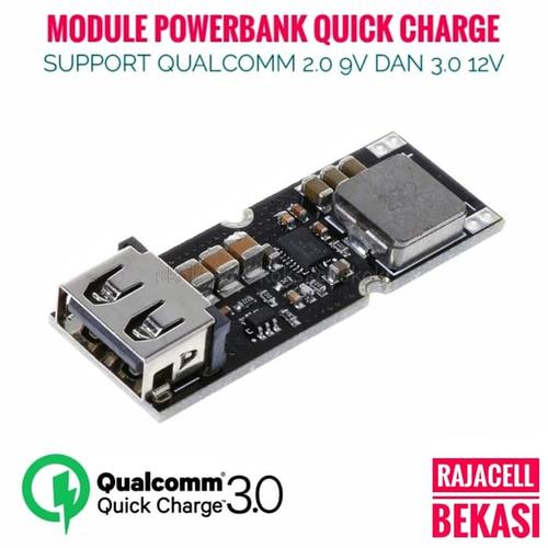 Jual Module Power Bank Fast Charging Qualcomm Step Up 3.7-4.2V ke 5V 9V ...