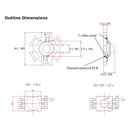 Jual High Power Led HPL Full Spectrum 3W Grow Light Plant 3 Watt ...