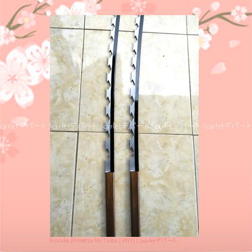 Jual PO Props Cosplay Nichirin Katana Dual Sword Blade Pedang Inosuke ...