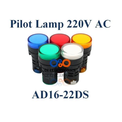 Jual 22mm Pilot Lamp AD16 22DS 220v AC Lampu Indikator LED Signal Color - Hijau - Kota Batam ...