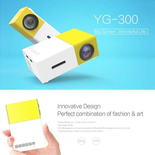 Jual Mini Projector LED 320 x 240 pixels HDMI HP TABLET Proyektor YG ...