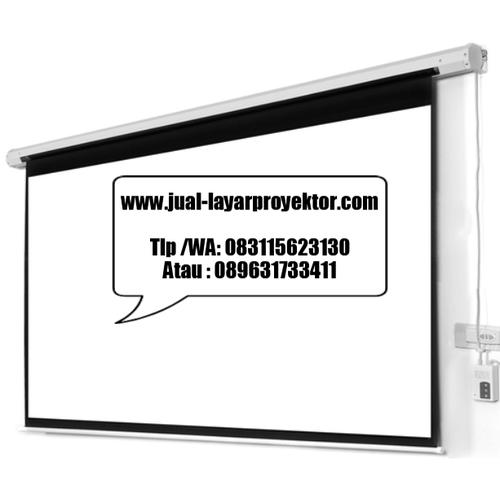Jual screen layar projector 244cm x 244cm motorized - Jakarta Pusat ...