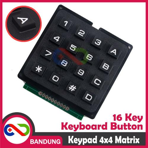 Jual KEYPAD 4X4 MATRIX ARRAY 16 KEY KEYBOARD HARD KEYPAD MATRIX NUMERIC ...