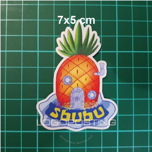Jual SBUBU - Sticker Logoposting Nanas Sponge Bob Stiker - Kab ...