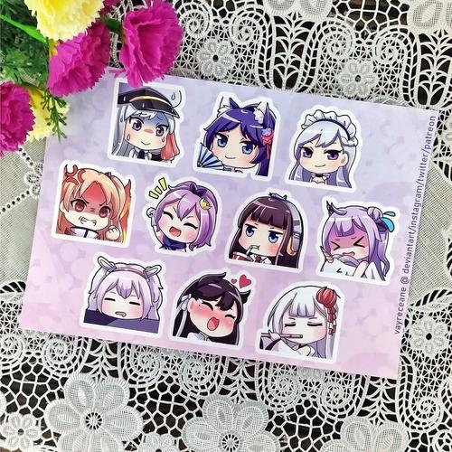 Jual Sticker Set Azur Lane - Kab. Tangerang - Vayreceane | Tokopedia