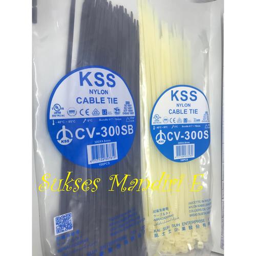 Jual cable ties KSS CV300S /kabel ties KSS CV 300x4.8hitam / putih ...