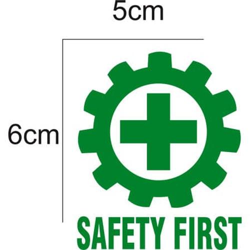 Jual stiker helm proyek safety first / cutting sticker helm safety ...