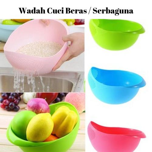 Jual Tempat cuci beras Size S /Baskom Wadah Multifungsi Cuci Beras ...