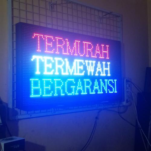 Jual Running text 100x50 CM BISA PILIH WARNA (ukuran termasuk frame ...