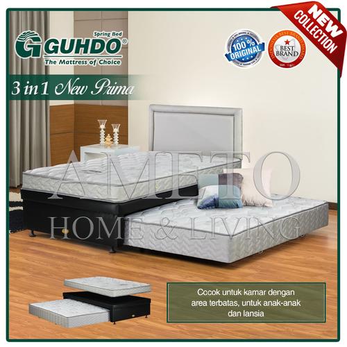 Jual Guhdo Spring Bed 3 in 1 New Prima - 100 x 200 - Prospine Full Set - Abu-abu - Kota Depok ...
