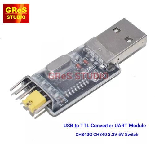 Jual USB to TTL Converter UART Module CH340G CH340 3.3V 5V Switch ...