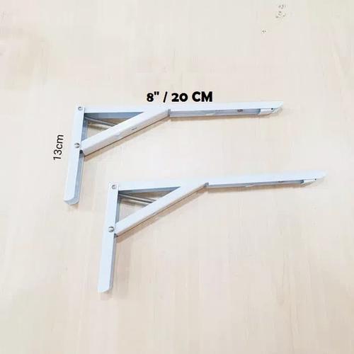 Jual 8" 20cm Siku Dinding Penyangga Rak Meja Lipat Shelf Bracket ...