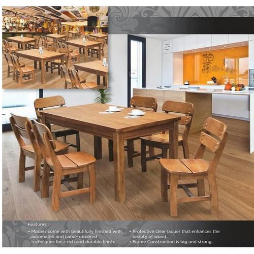 Jual Meja dan Kursi makan Kayu SOLID KOREAN STYLE, Dining set - 1 meja ...