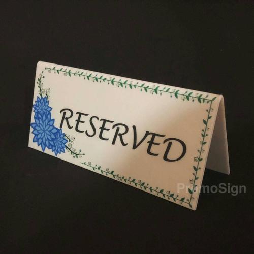Jual Acrylic Meja / Signage Acrylic Model Segitiga / Signage Meja ...