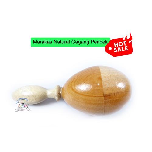 Jual Marakas Natural Gagang Pendek Alat Musik Ethnic Perkusi Ritmis ...