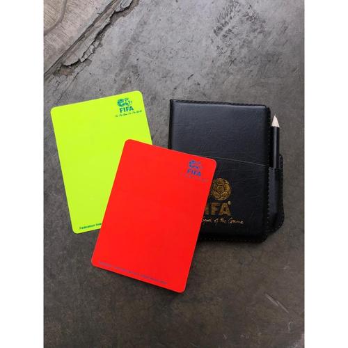 Jual BUKU Wasit Referee FIFA Wallet DENGAN Red Card Yellow Card Kartu ...