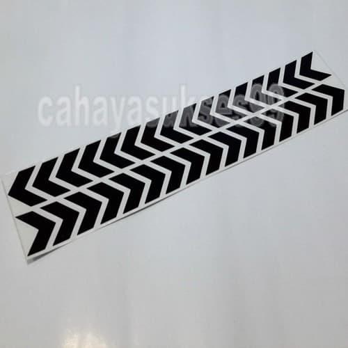 Jual Sticker Mobil Hitam Kilap Stiker Bumper Reflective SAFETY SIGN ...
