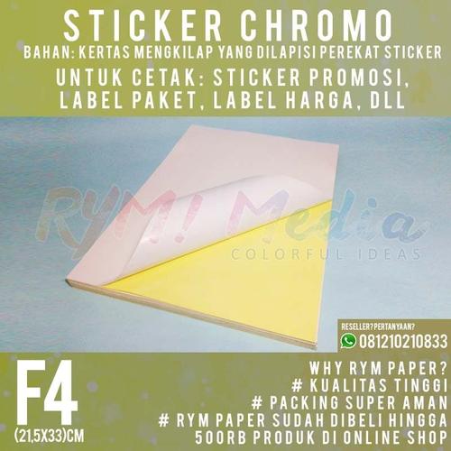 Jual Kertas Sticker Chromo F4 (1 Rim/500 lembar) - Jakarta Barat - RYM ...
