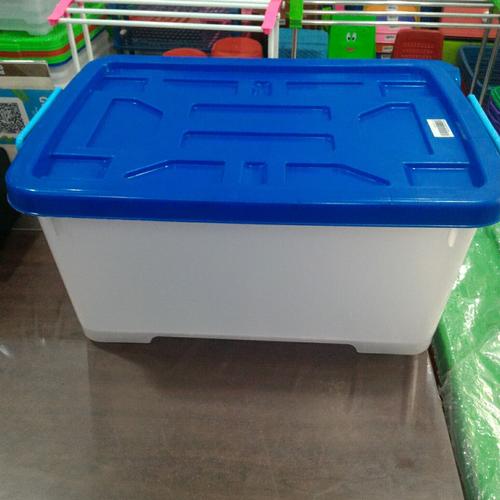 Jual container bening 50 box roda warna kotak serbaguna penyimpanan ...
