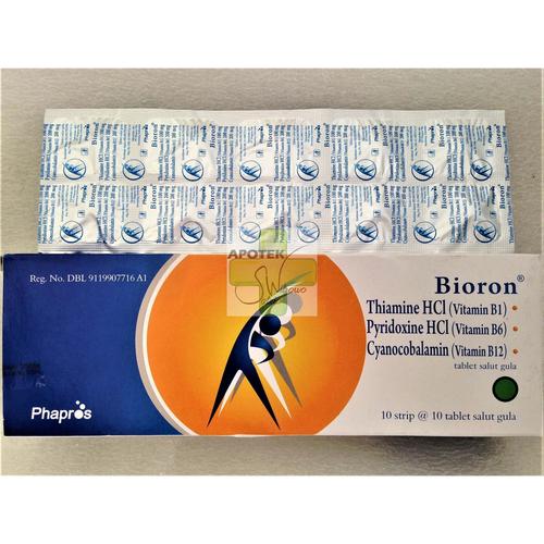 Jual Suplemen Multivitamin B1 B6 B12 Bioron - Kota Semarang - SATRIO ...