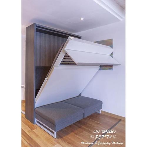 Jual Ranjang Lipat plus Lemari/Sofa Apartemen - Murphy Bed Apartement ...